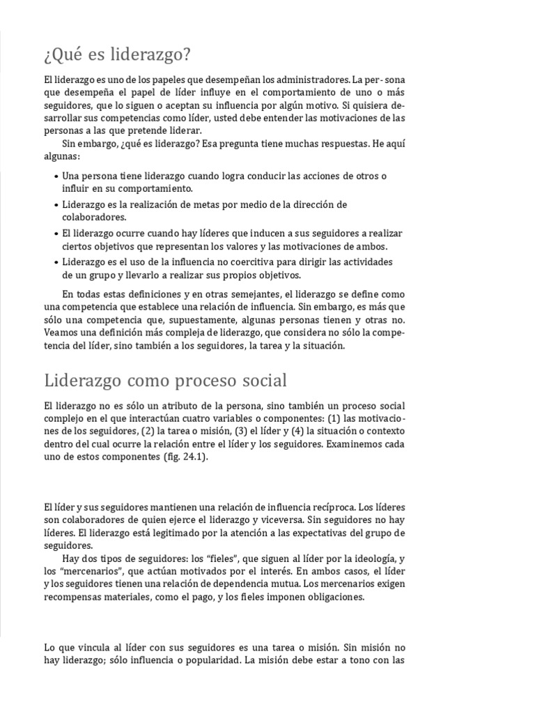 Definición y Tipos de Liderazgo | PDF | Liderazgo | Democracia