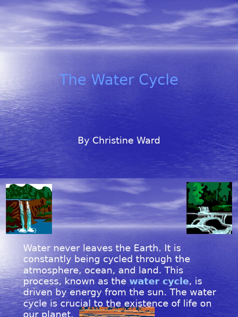 Water Cycle | PDF