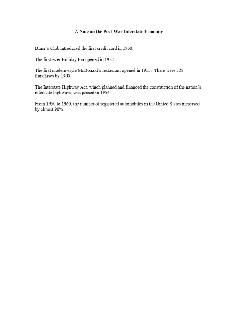 Post-War Economy and Civil Rights Impact | PDF | Commerce Clause ...