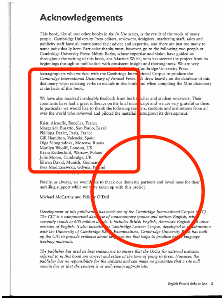English PV in Use (INTER) - Appendix | PDF