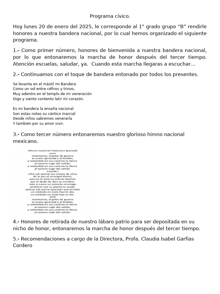 programa civico | PDF