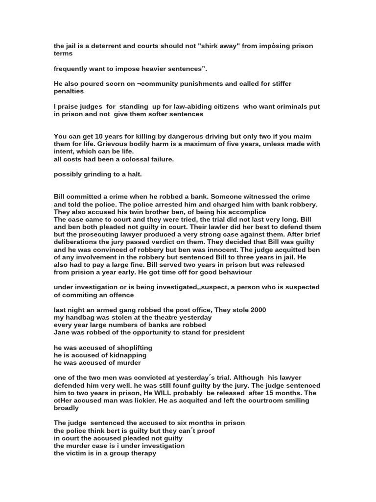 the jail is a deterrent and courts should not | PDF | Prison | Acquittal