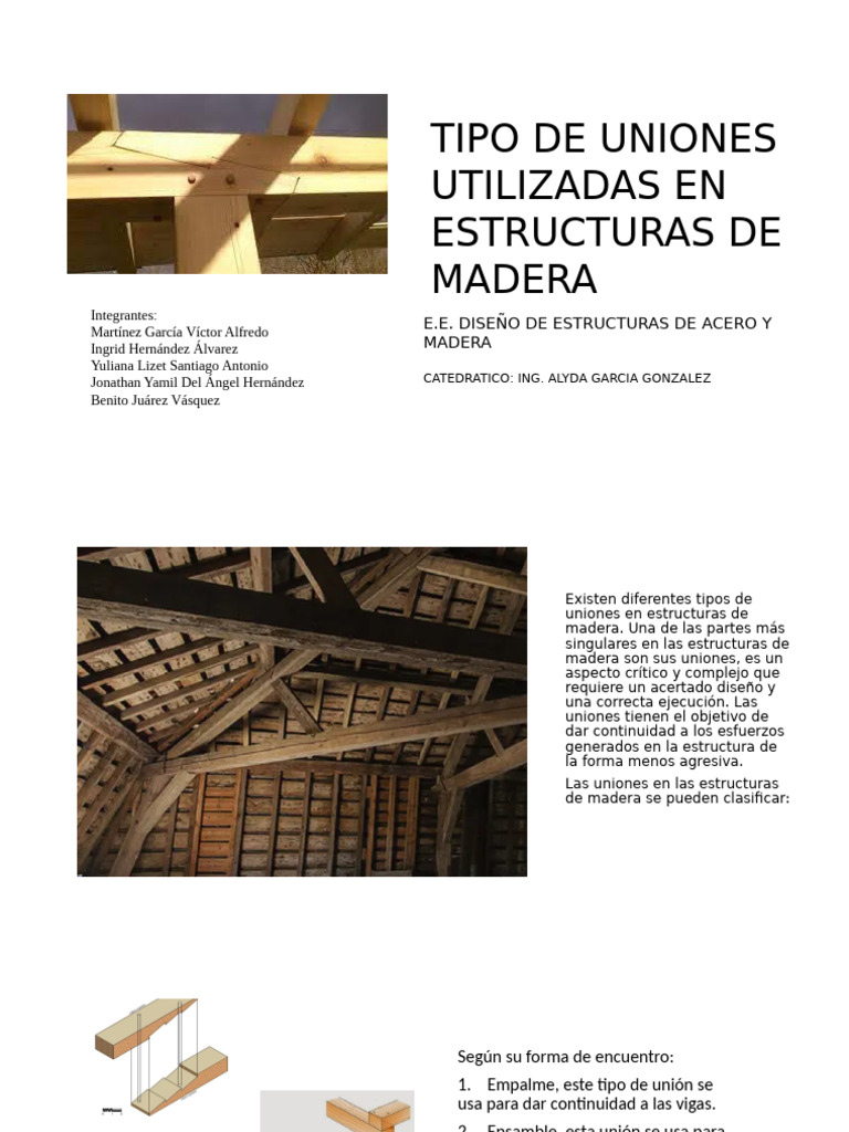 Estructuras de Madera | PDF | Tornillo | Madera