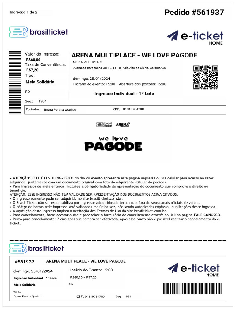 E-Ticket 561937 | PDF