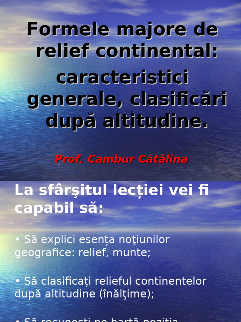 0.formele Majore de Relief | PDF