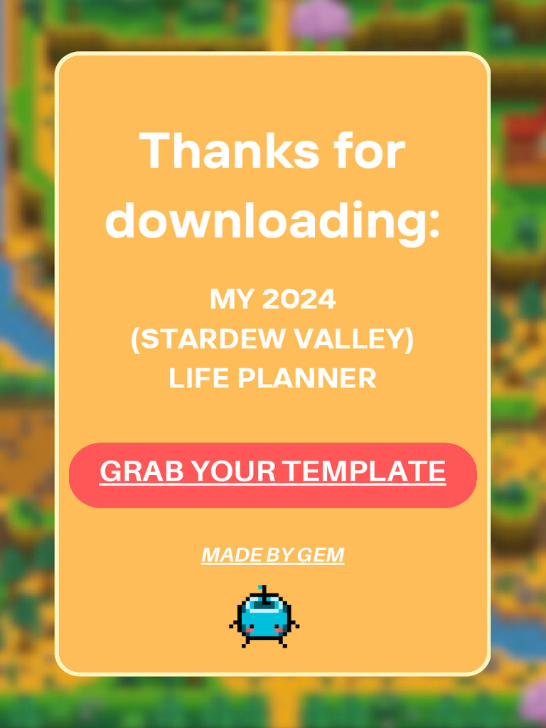 Stardew Valley Template Access - GEM | PDF