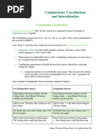 Subordinating Conjunctions (AWUBIS) | PDF