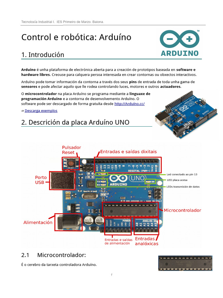 Practicas - Arduino Tecnoloxia - Org | PDF