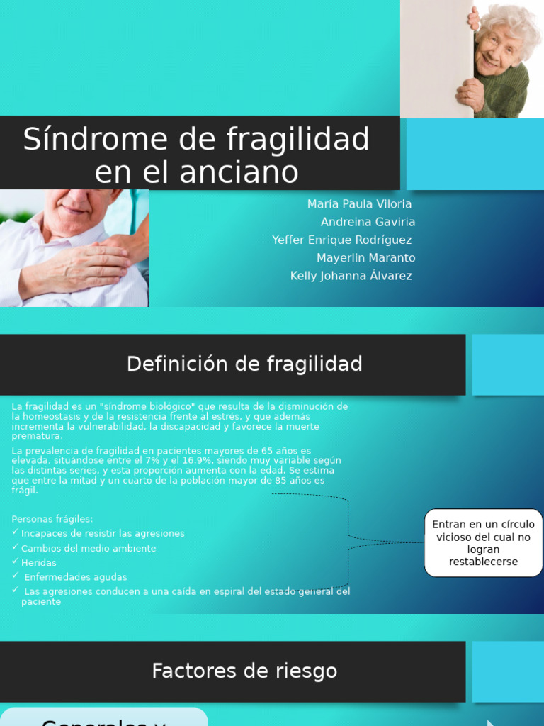 Síndrome de Fragilidad en El Anciano | PDF | Envejecimiento ...