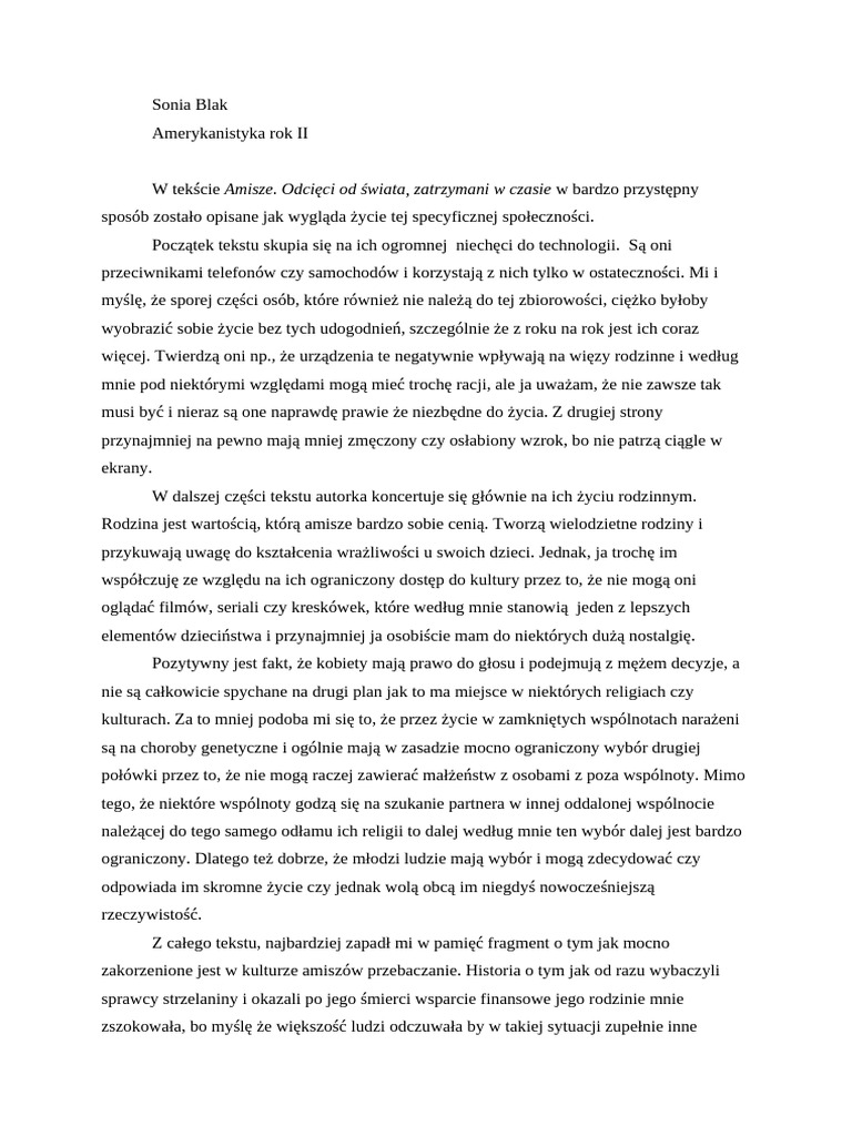 Amisze Recenzja | PDF