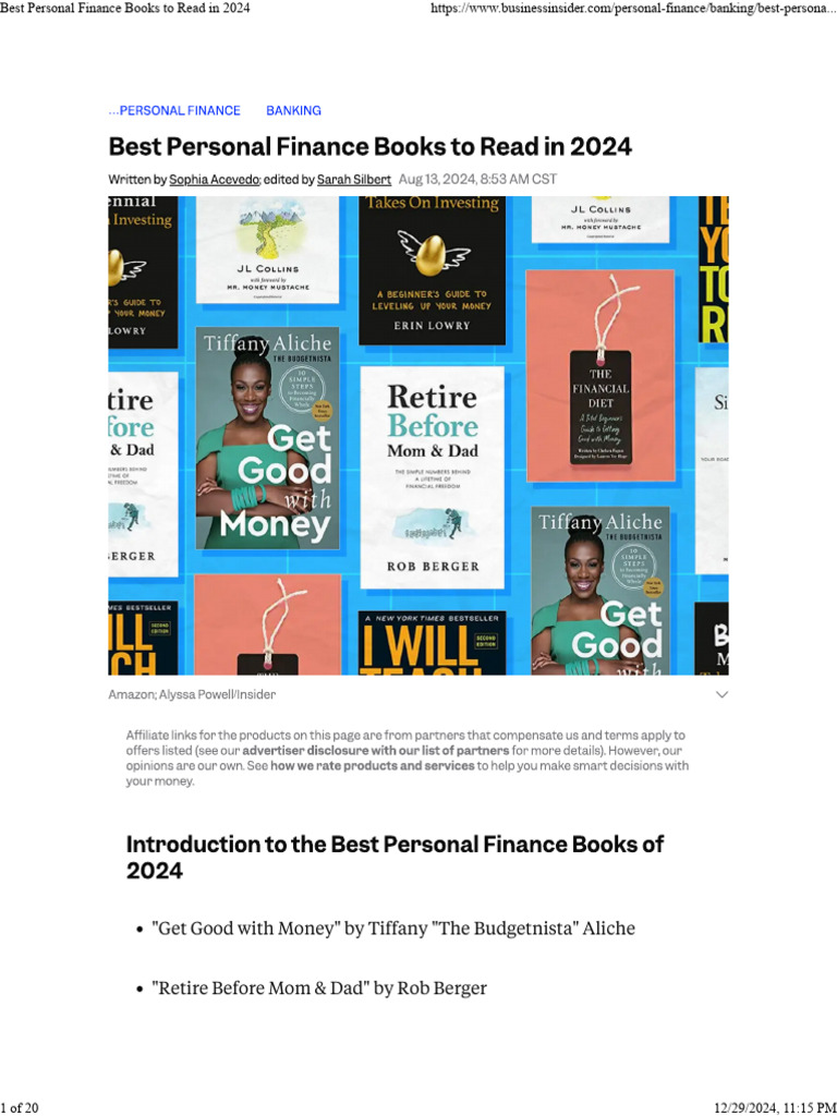 Top Finance Books for 2024 | PDF | Personal Finance | Economies