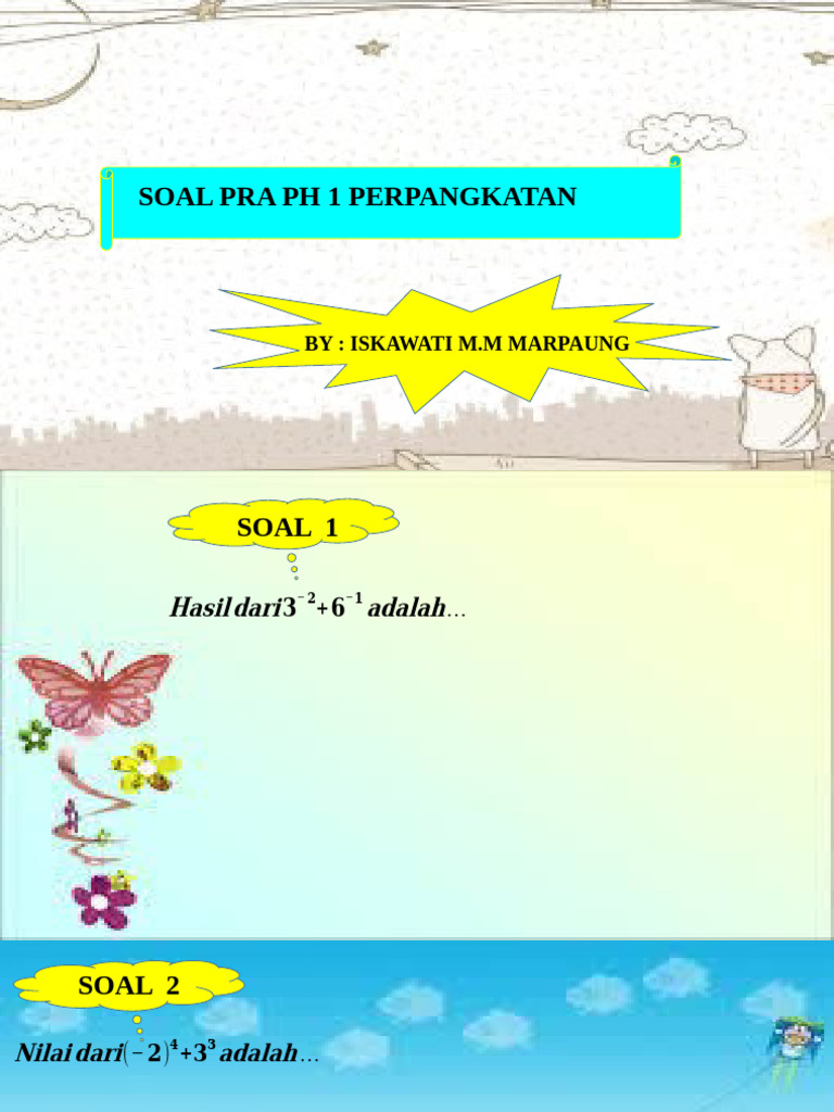 Soal Pra PH 1 Perpangkatan | PDF