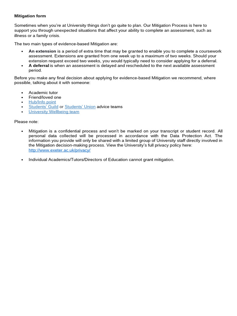 Mitigation Application Form 2022-3 | PDF