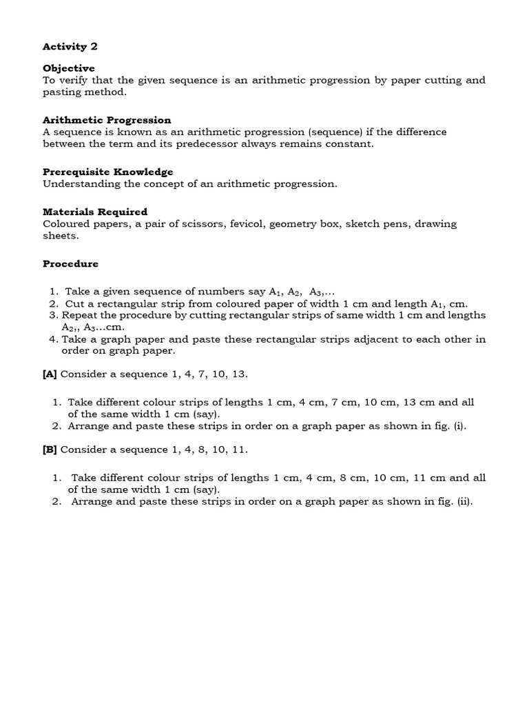 Class 10 Maths Lab Activities 2 - 4 | PDF | Area | Length