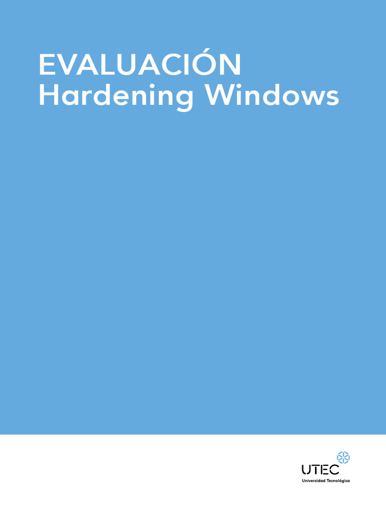 2.5.1 - E Hardening - Windows 1 3 | PDF