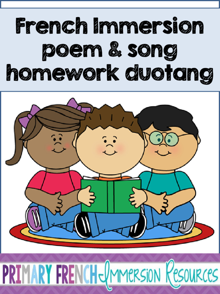 French Immersion Poem & Song Homework Duotang | PDF | Ios Software