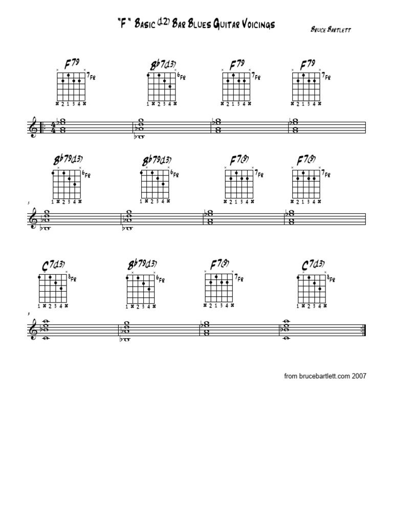 Blues Comping Var1 | PDF