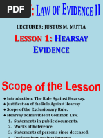 Civil Evidence Act 1995 Overview | PDF | Hearsay | Evidence (Law)
