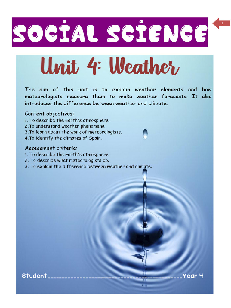 Unit 4 Weather | PDF | Meteorology | Weather