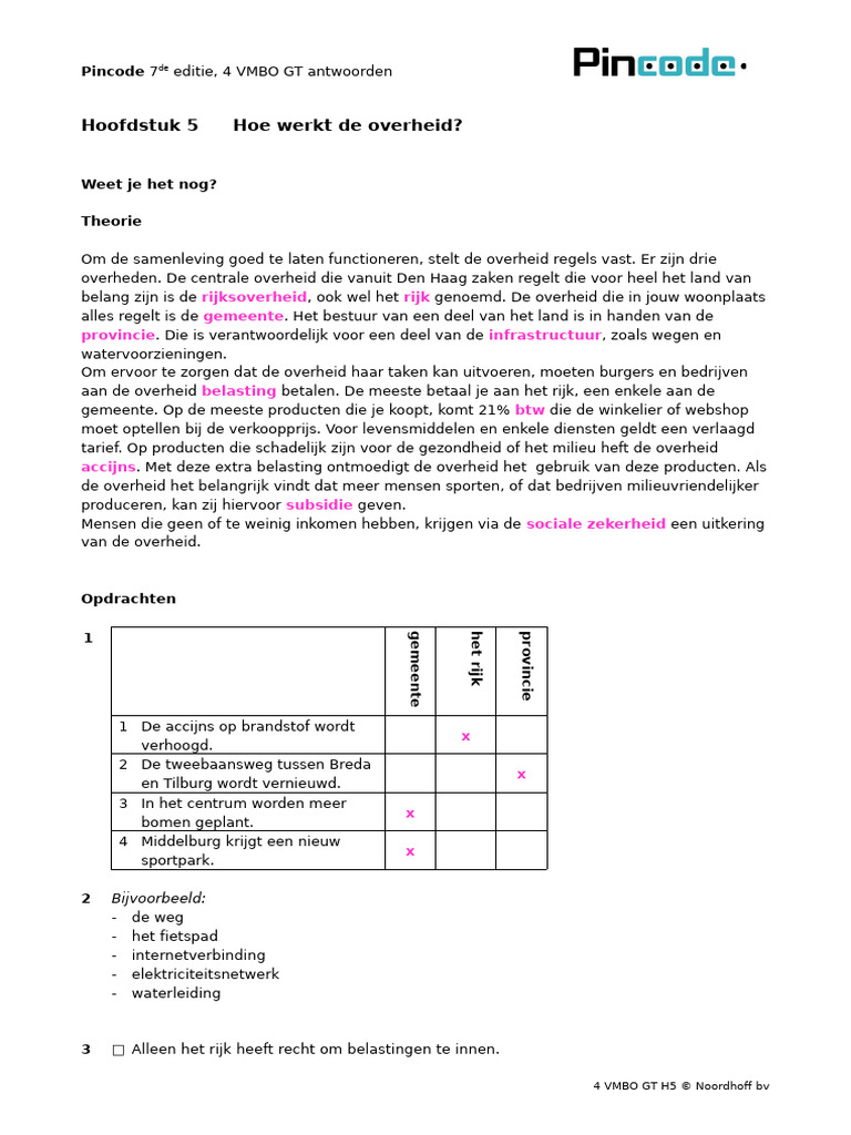4GT H.5 Antwoorden | PDF