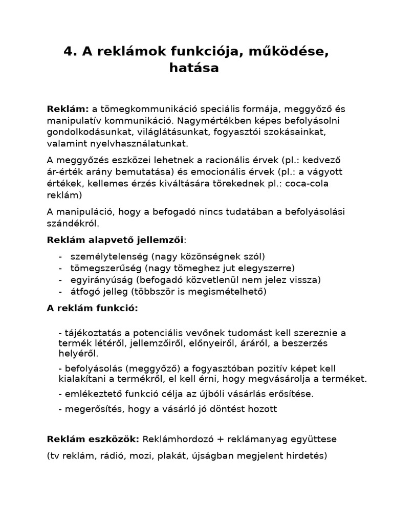 Reklámok | PDF