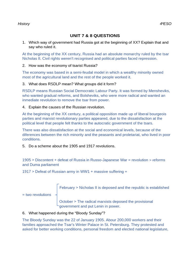 Russian Revolution and Totalitarianism Overview | PDF | Russian ...