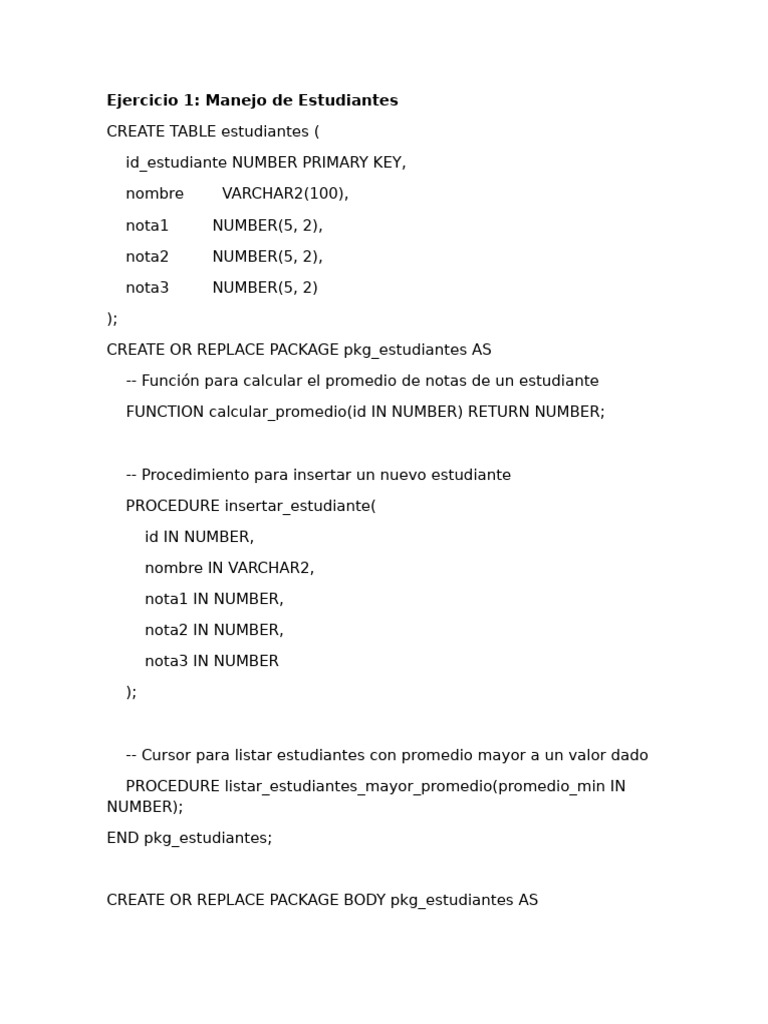Gestión de Datos con PL/SQL | PDF | SQL | Modelo de datos