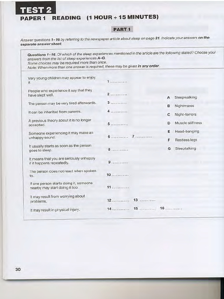 Harrison Practice Tests Old Test2 | PDF