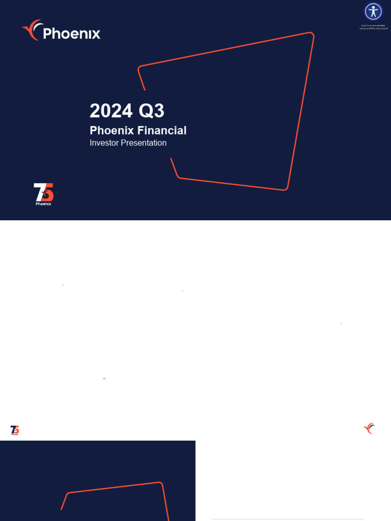 Phoenix Financial 2024 Q3 Investor Presentation | PDF | Dividend | Income