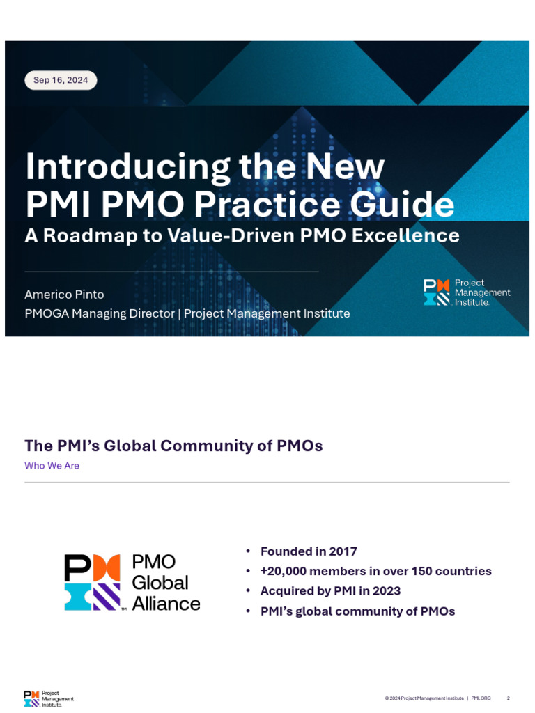 New PMI PMO Practice Guide 2024 | PDF | Business