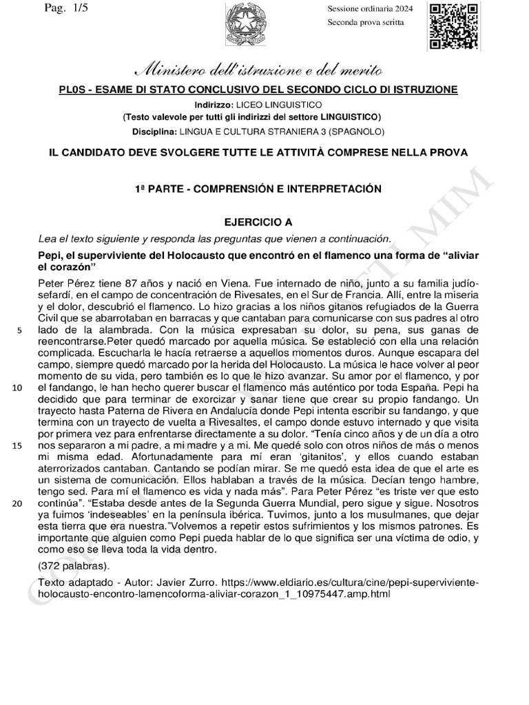 Esame Stato 2024 | PDF