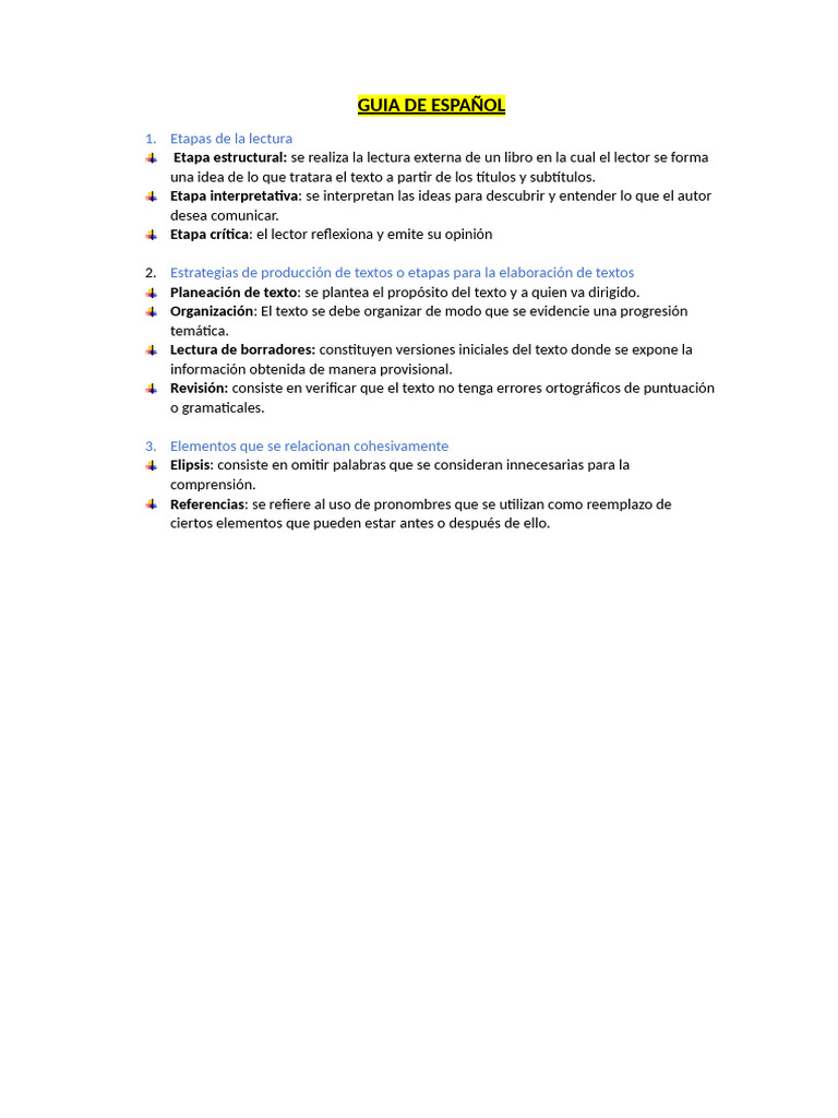 Guia de Español | PDF