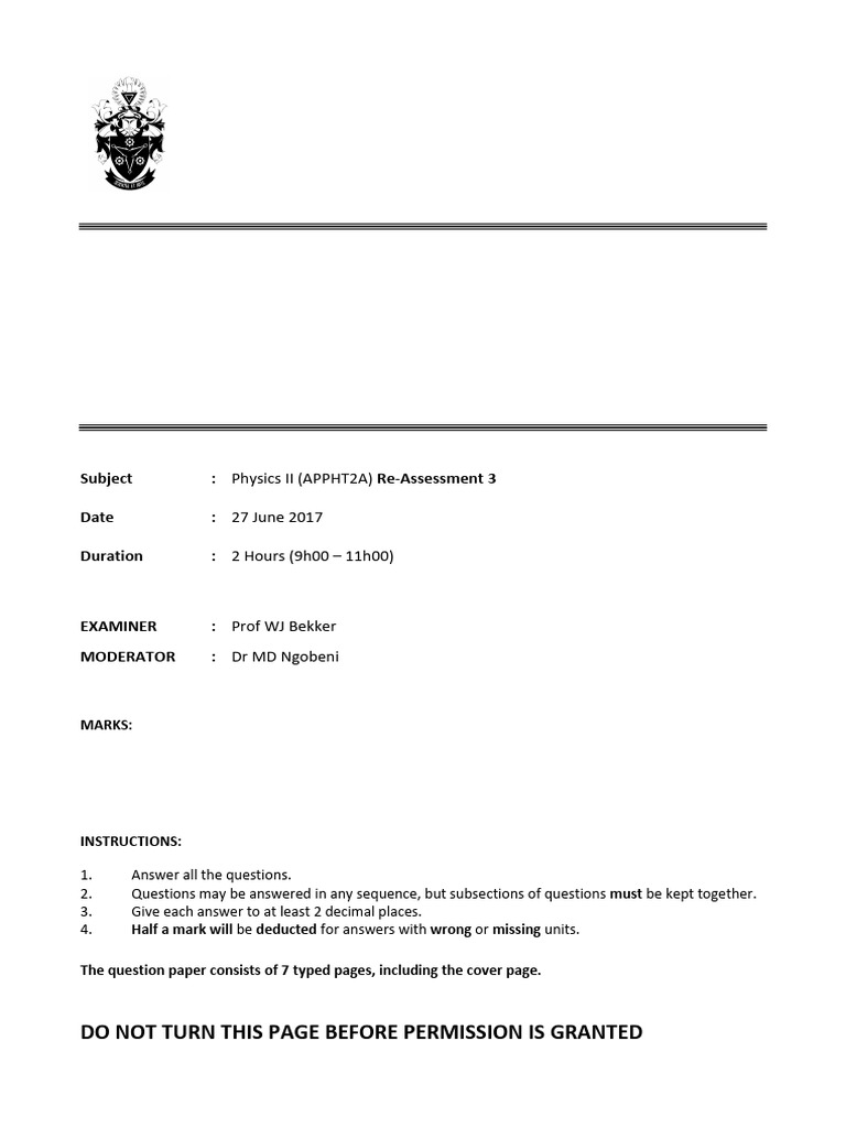 Physics II Re-Assessment Guide | PDF | Nuclear Fusion | Radiation