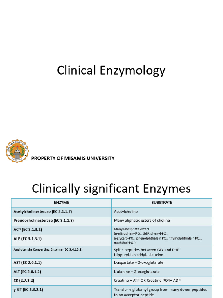 Clinical-Enzymology | PDF | Enzyme | Enzyme Assay