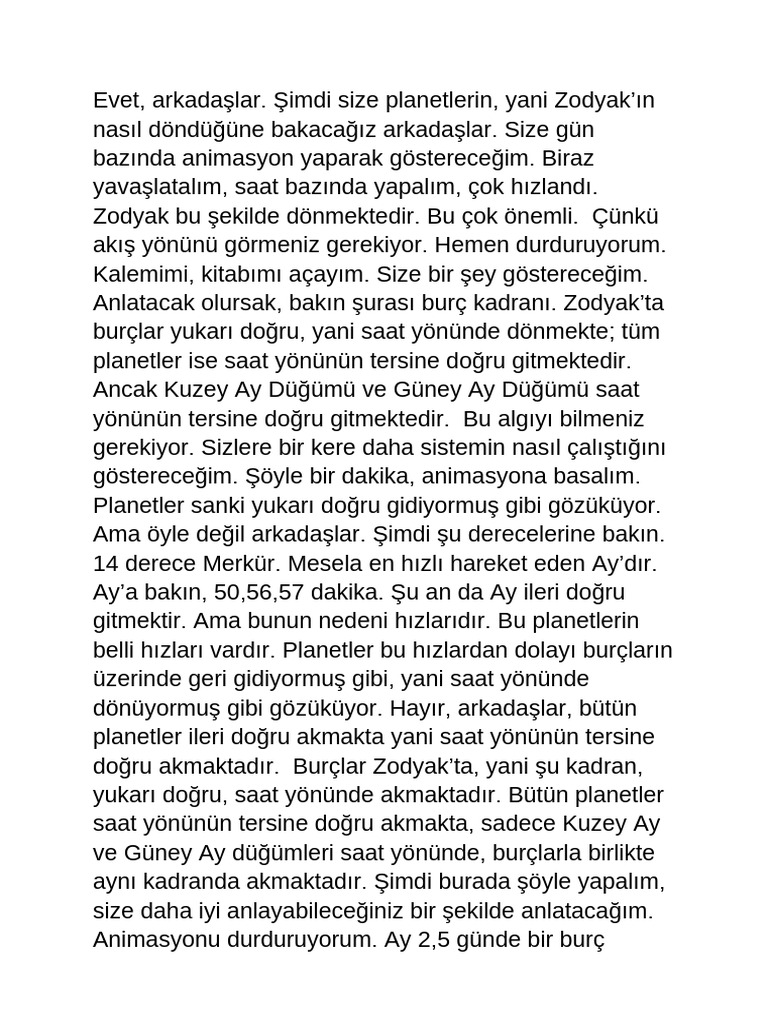 1-Zodyak Nasıl Hareket Eder | PDF