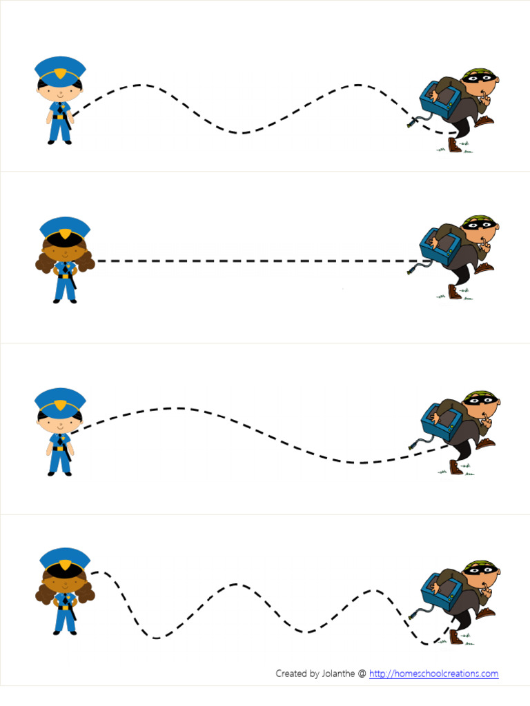 Police-Themed Learning Printables | PDF