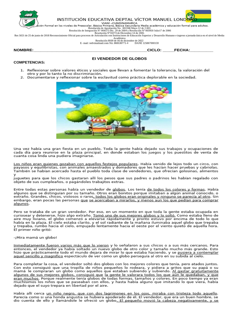 El Vendedor de Globos 3 | PDF