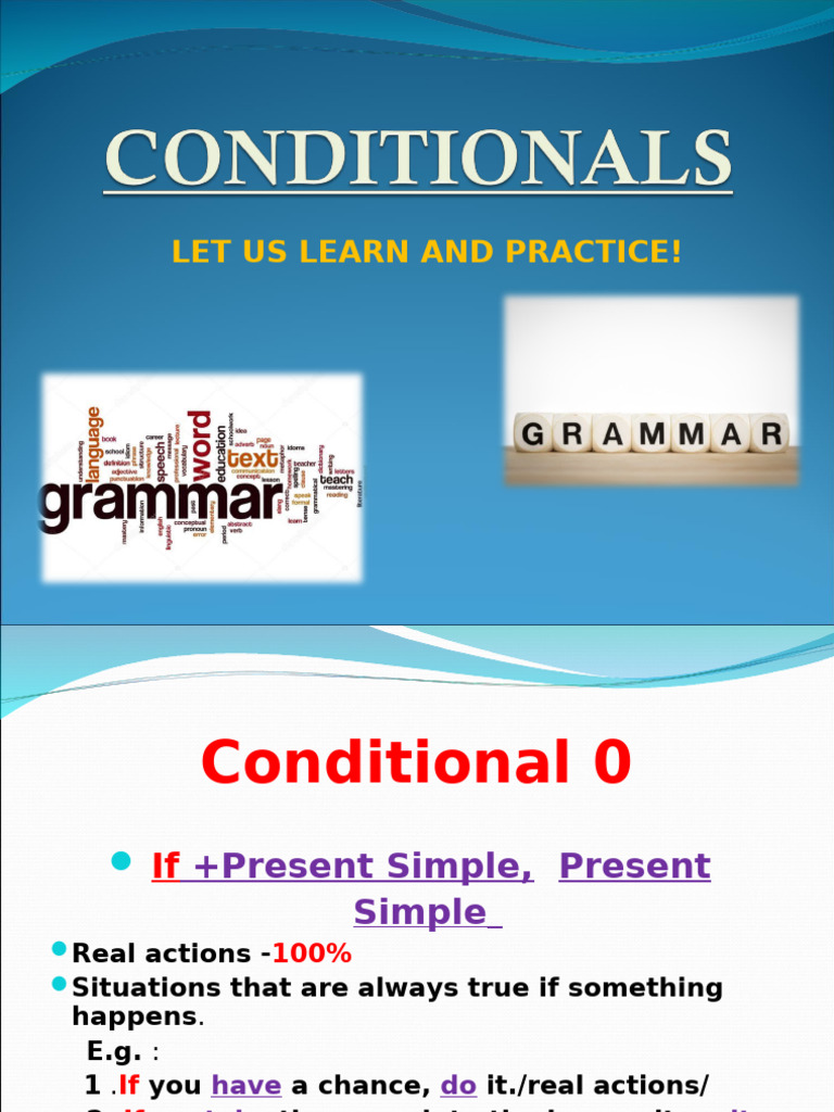Conditional Sentences | PDF | Linguistic Morphology | Grammar