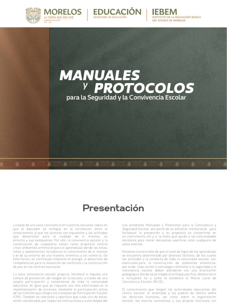 Manual de Convivencia y Seguridad Escolar | PDF | Abuso infantil | Abuso sexual