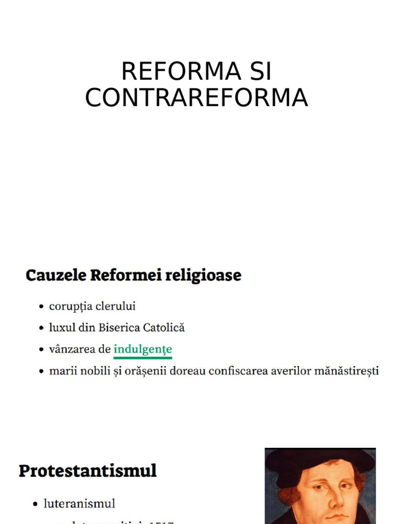 4_reforma Si Contrareforma | PDF