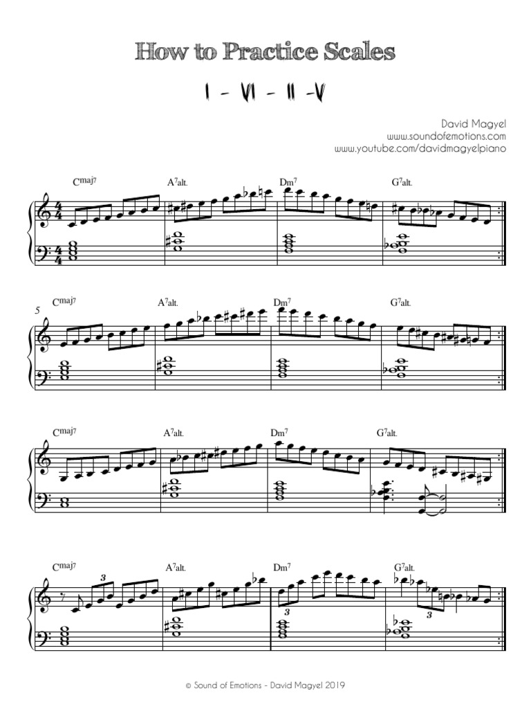 How to Practice Scales Bebop | PDF