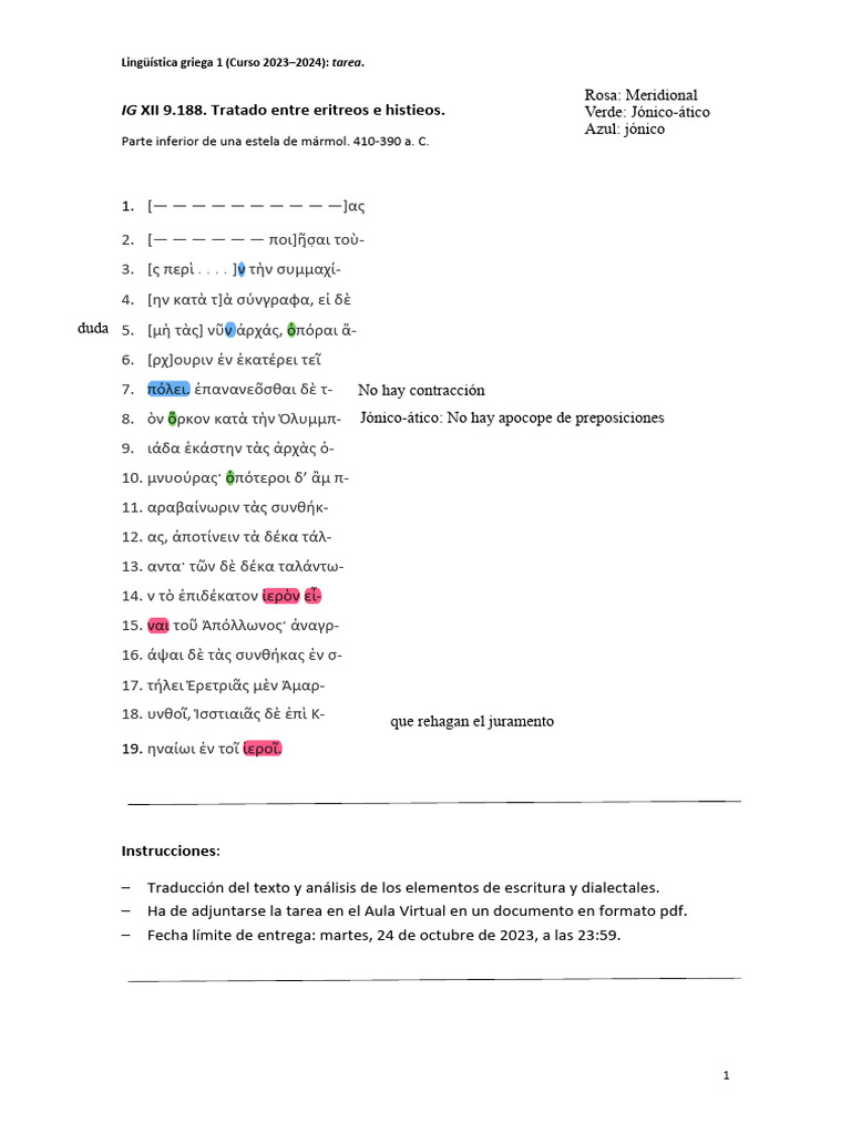 Tarea IG XII 9.188 | PDF