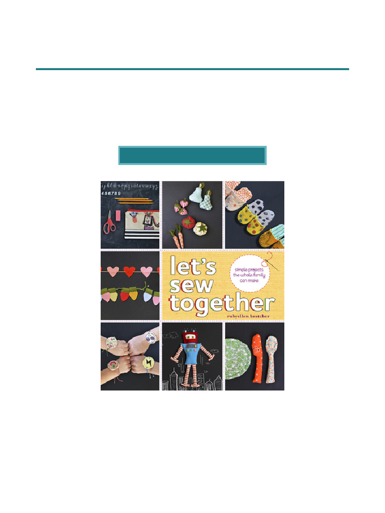 Collect Let's Sew Together Simple Projects the Whole Family Can Make High-Resolution PDF ...