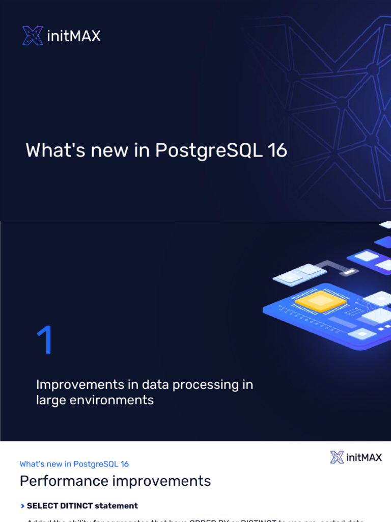 Whats New in Postgresql 16 | PDF | Postgre Sql | Replication (Computing)