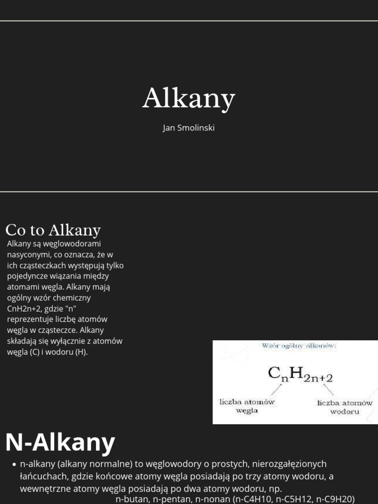 Alkany | PDF
