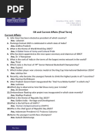 GK Questions For Class 6 | PDF | Travel