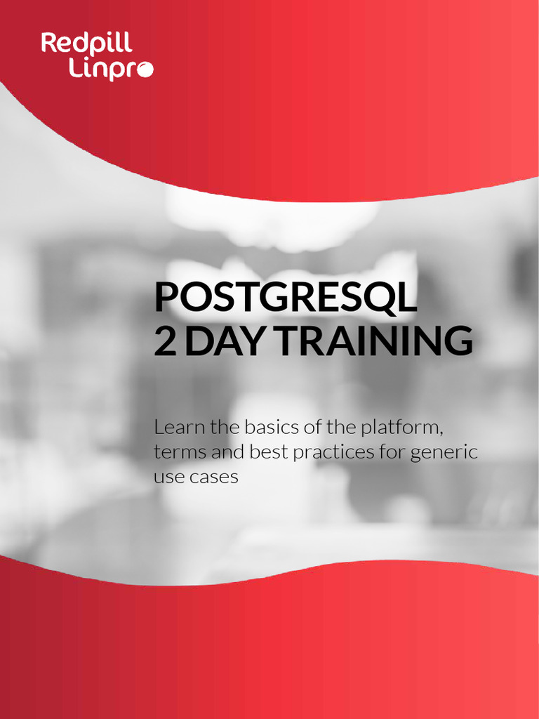 PostgreSQL 2 D Training Product Leaflet - Small | PDF | Postgre Sql | Information Technology ...
