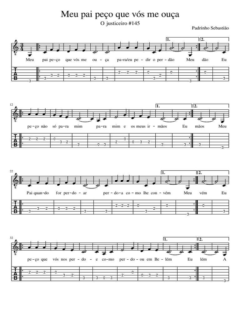 10 Meu Pai Peço Que Vós Me Ouça | PDF