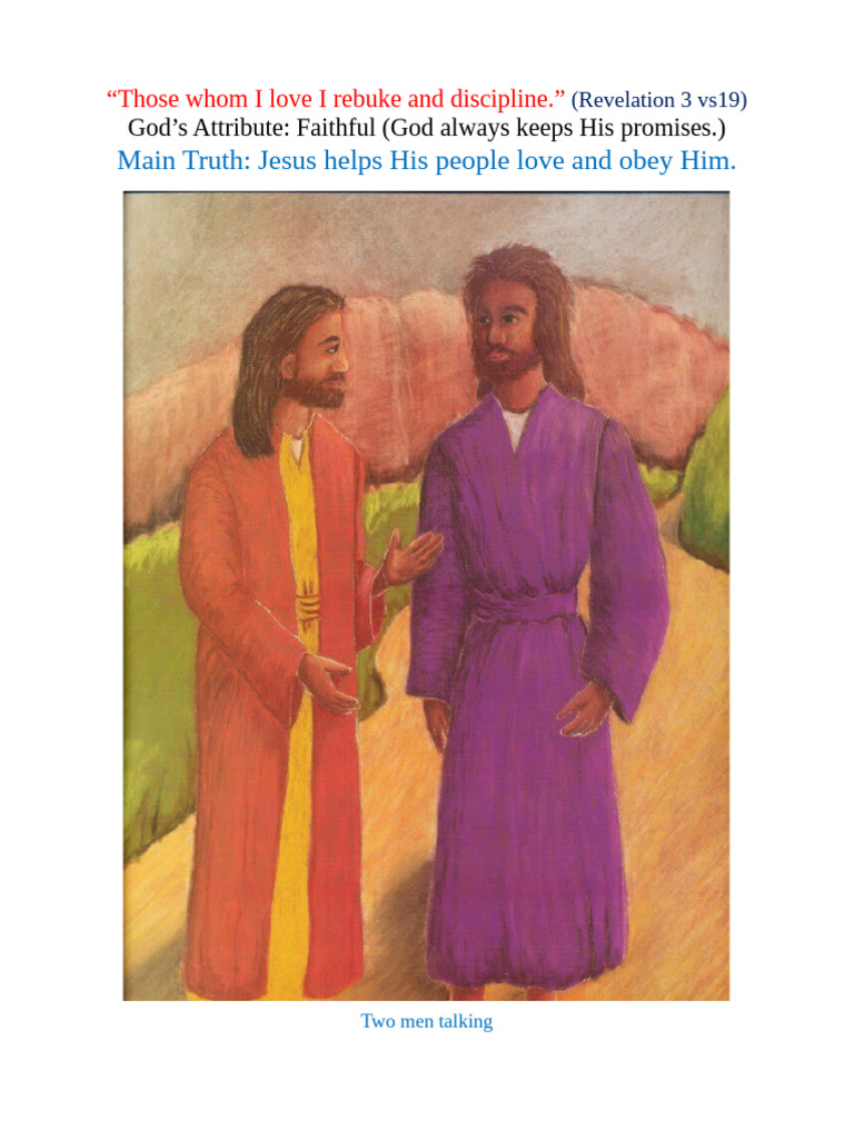 LESSON 6 Visual Two Walking (Emmaus) Jesus's Letters To The Churches ...