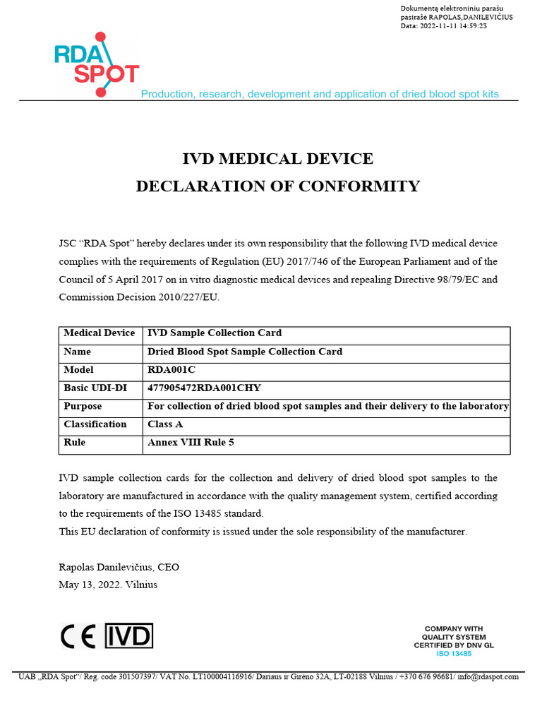 CE IVD Bulleri Group | PDF